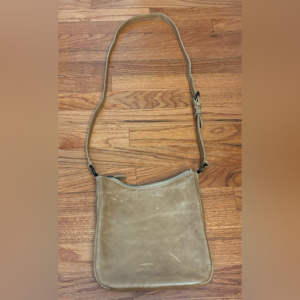 Vintage Frye Melissa Swing Pack Crossbody Bag In Tan - Gem